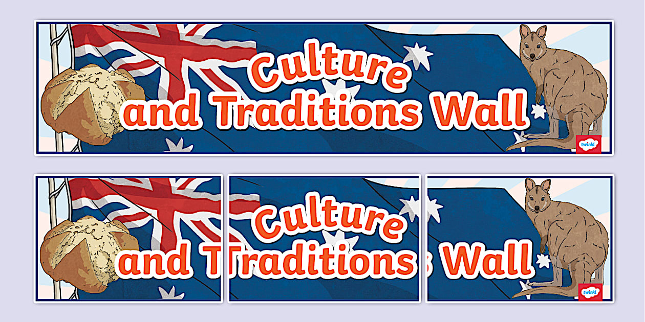 Culture and Traditions Wall Display Banner (professor feito)