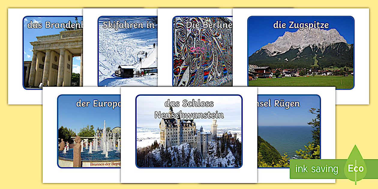 Germany Tourist Attractions Display Photos German - Twinkl