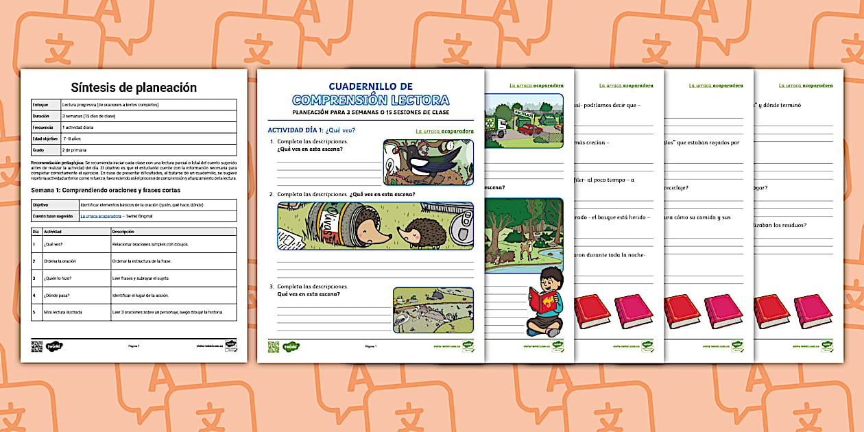Planeación progresiva -comprensión lectora - Twinkl Colombia