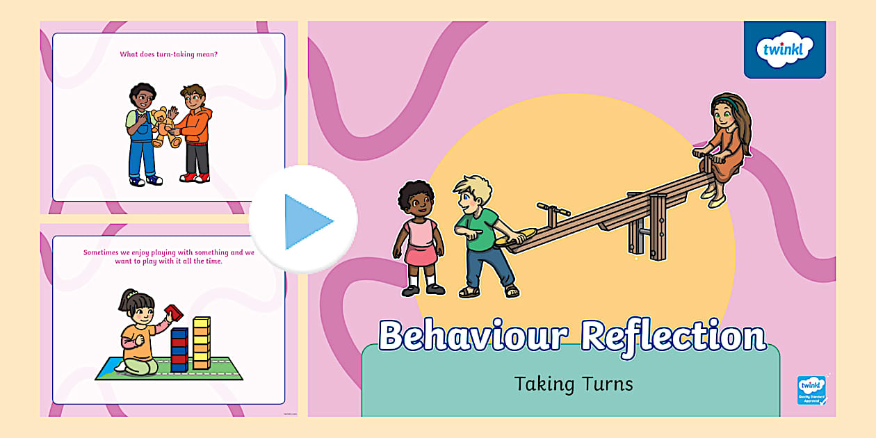 Behaviour Reflections - Taking Turns (teacher made) - Twinkl