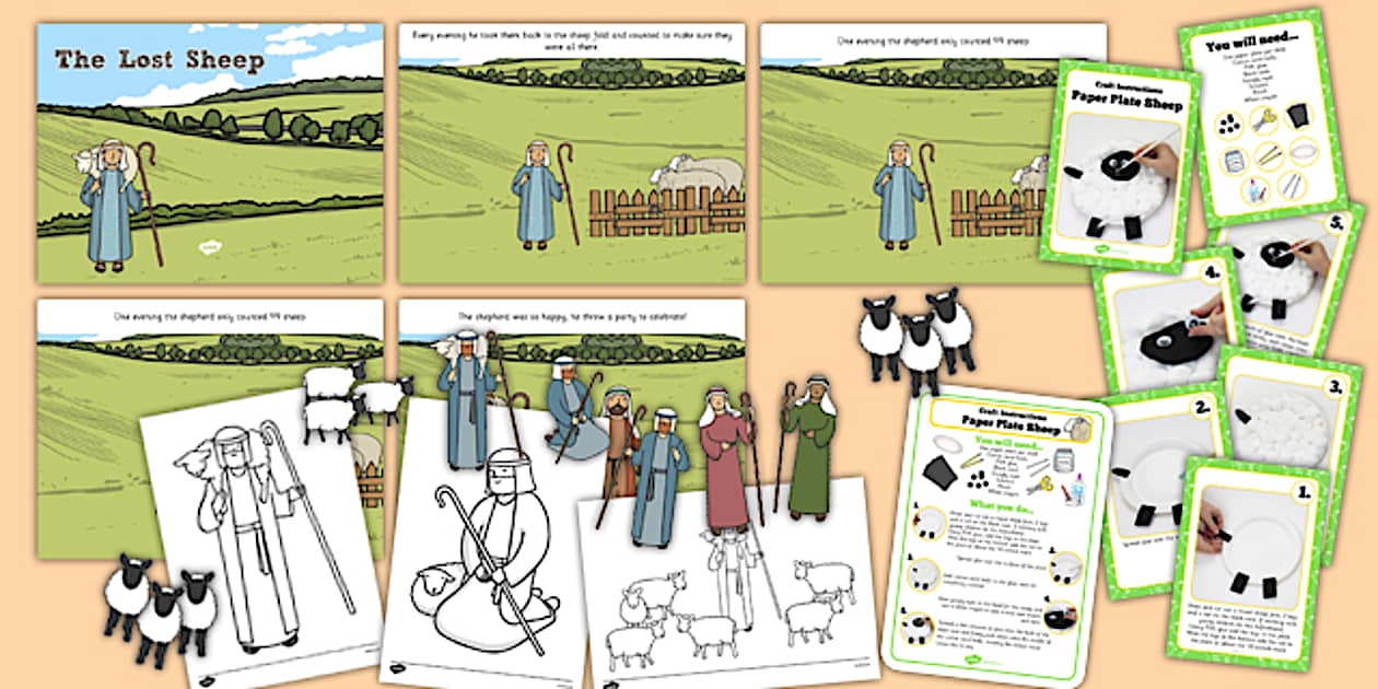 The Lost Sheep Parable Sunday School Resource Pack - Twinkl