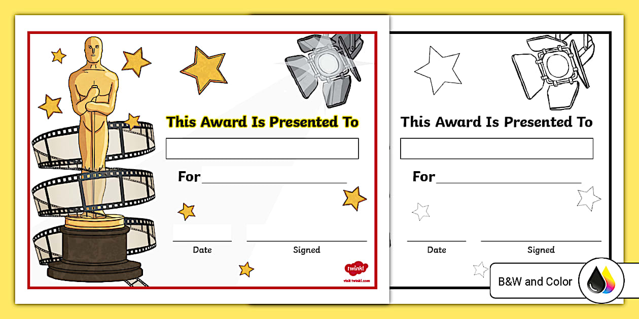 Editable Drama Award (teacher made) - Twinkl