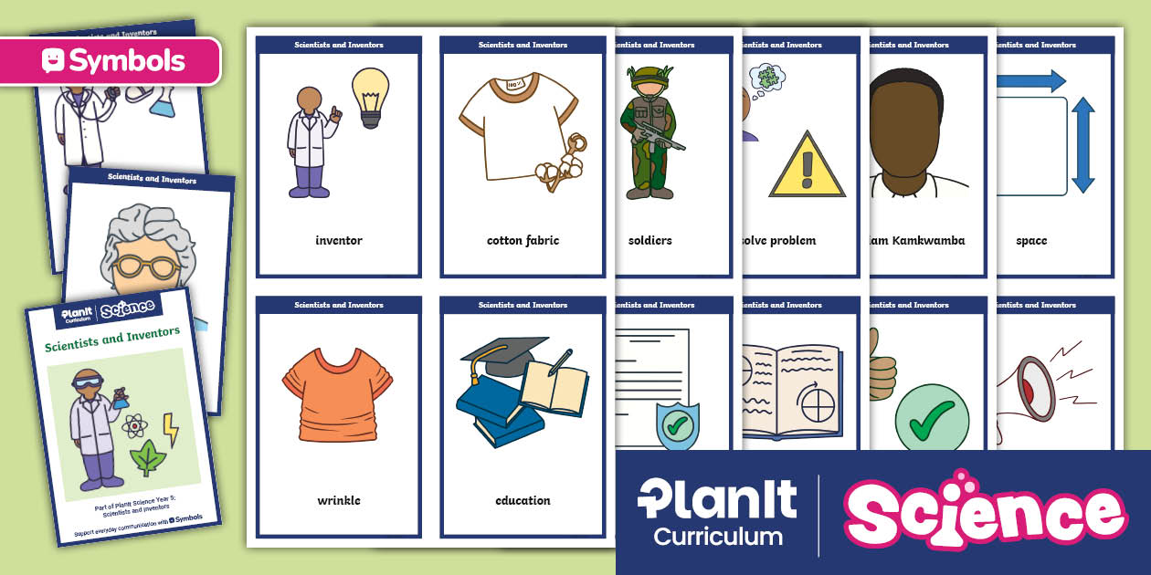Twinkl Symbols: Scientists and Inventors: Year 5: Flashcards