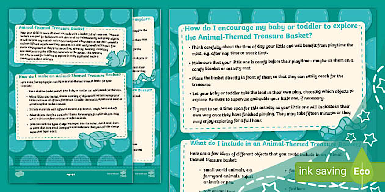 My First Animals Play Pack - Treasure Basket (teacher made)