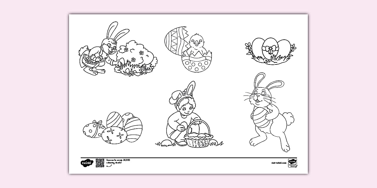 Easter Colouring Pages | Colouring Sheets (teacher made)