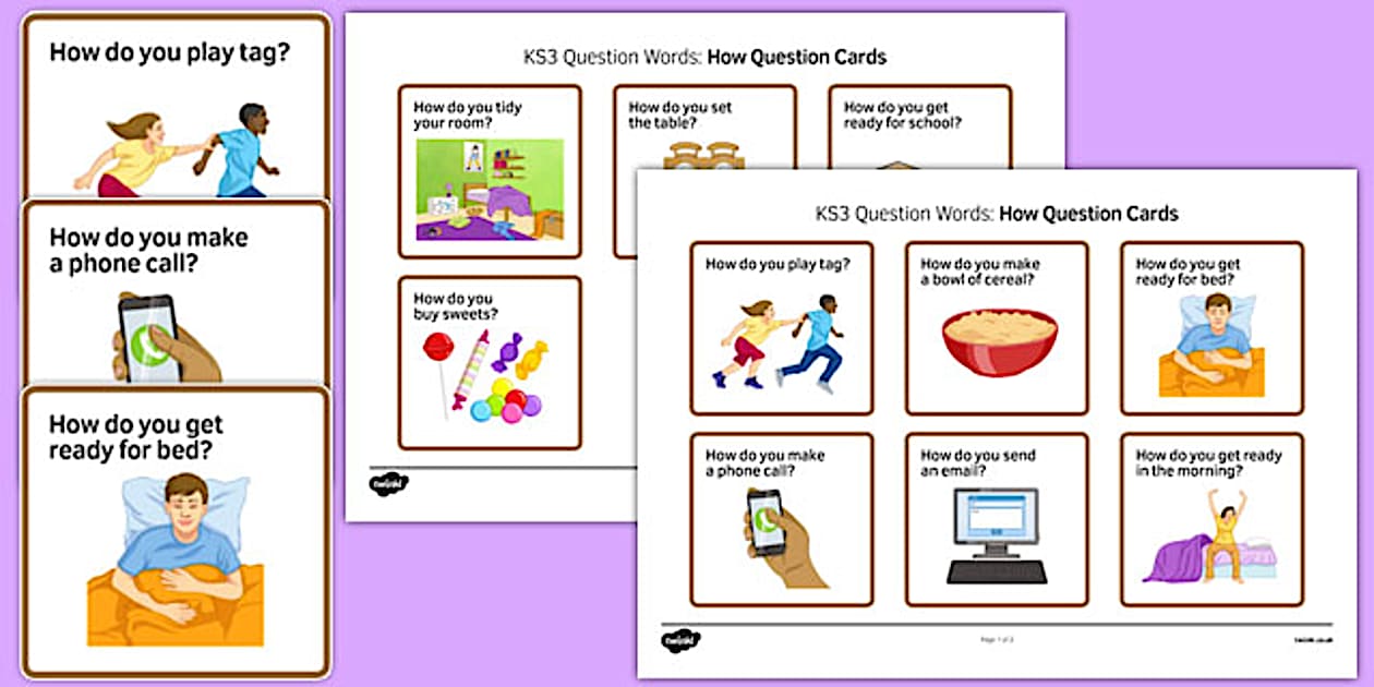 Editable KS3 How Question Cards (teacher made) - Twinkl