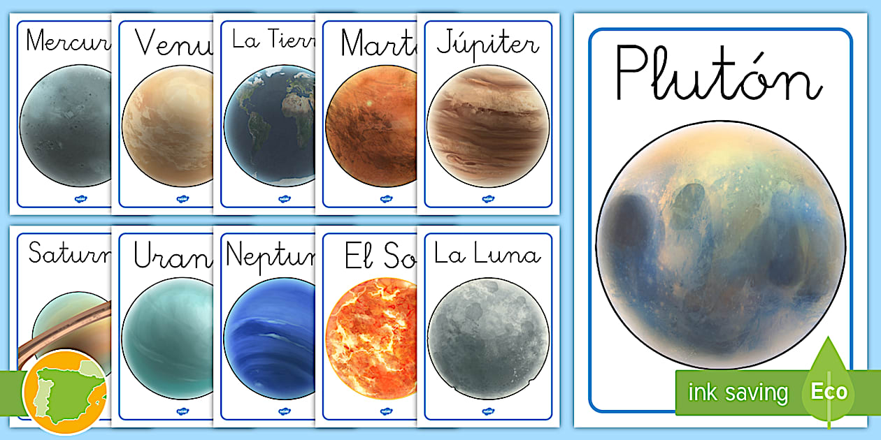 Our Solar System Display Posters Spanish (teacher made)