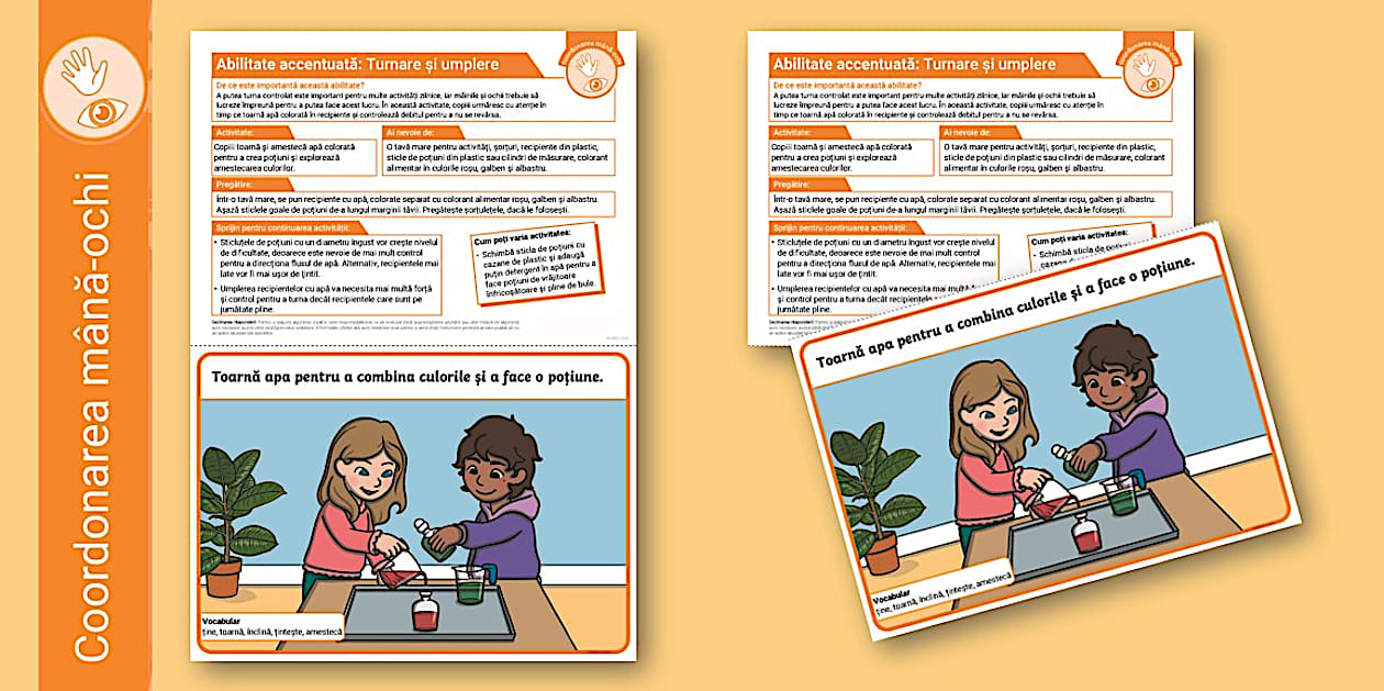 Stația de poțiuni – Activitate independentă Motricitate fină