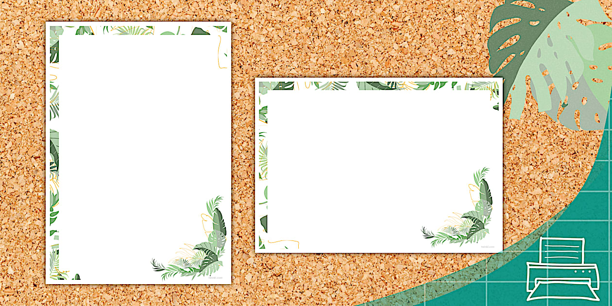 Blank Posters | Staffroom Noticeboard | Classroom Display | Tropical