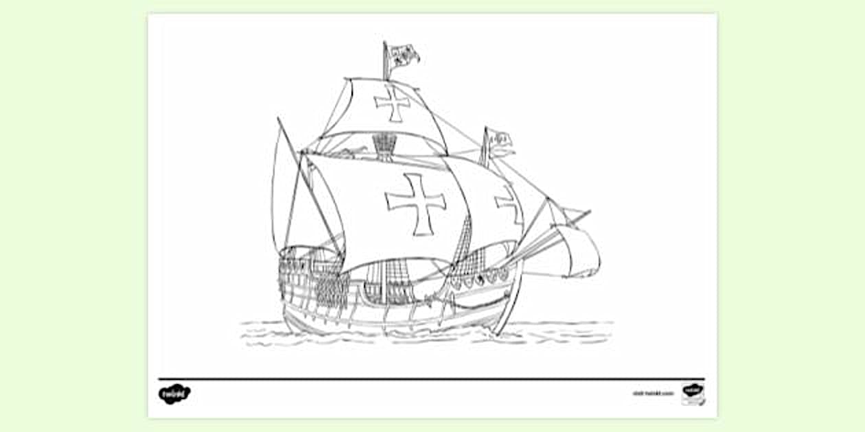 Santa Maria Colouring | Colouring Sheet (teacher made)