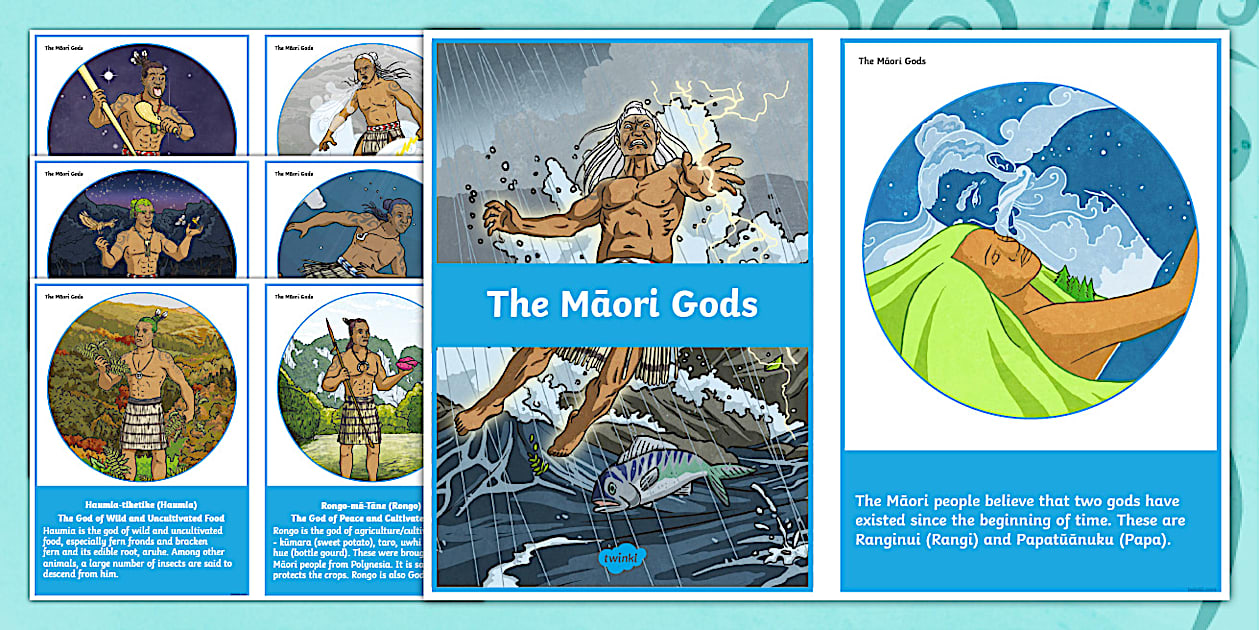 Māori Gods Information Cards - Twinkl