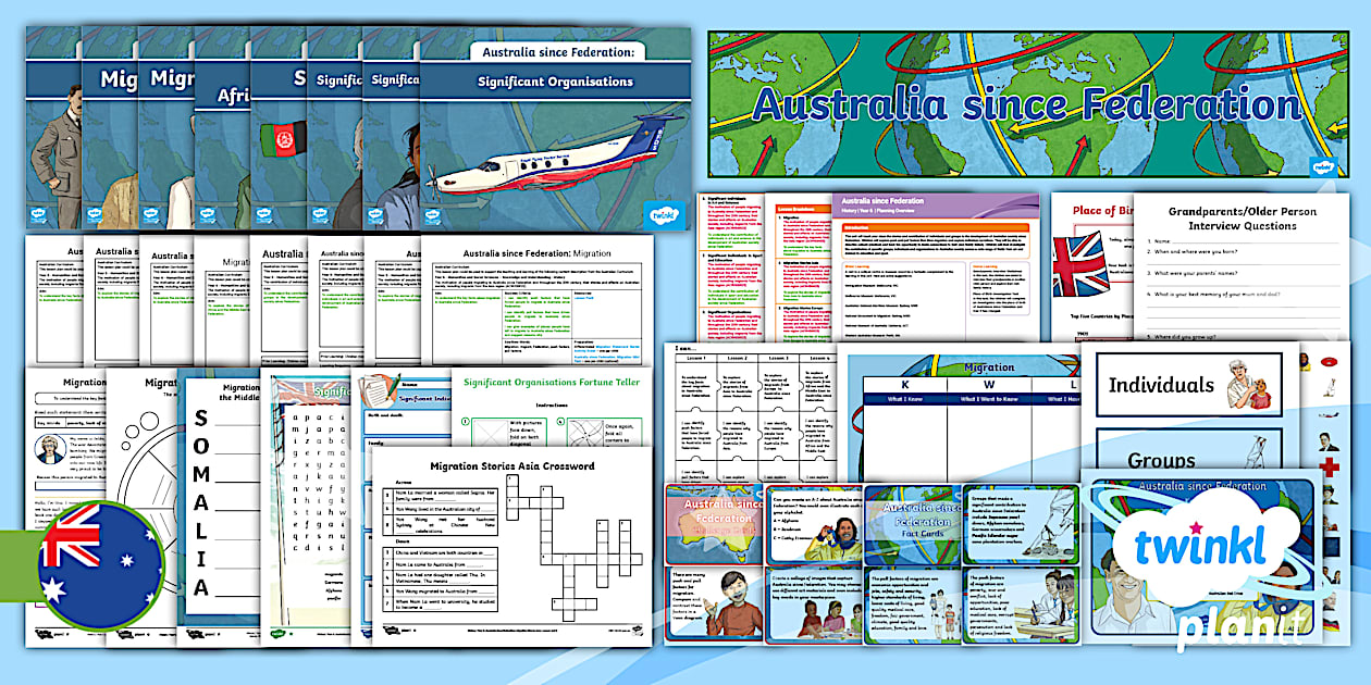 Year 6 HASS History Australia since Federation Unit Pack