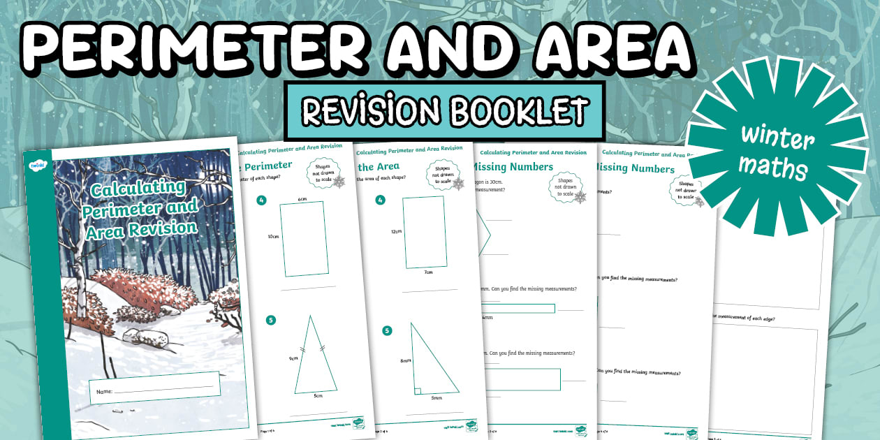 Winter Revision of Perimeter and Area Activity Booklet