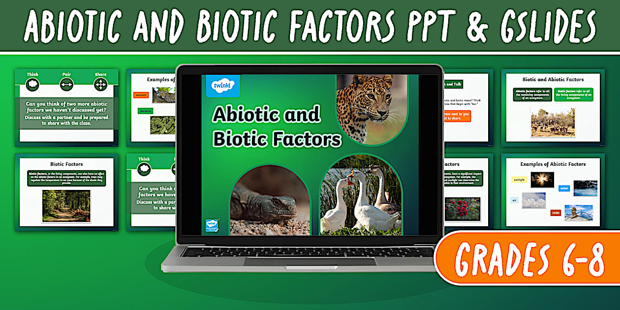 Abiotic and Biotic Factors PowerPoint & Google Slides