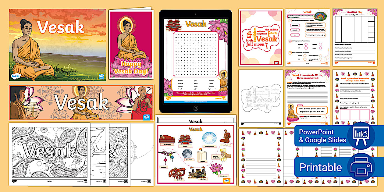 Vesak Activity Pack for 3rd-5th Grade (Teacher-Made)
