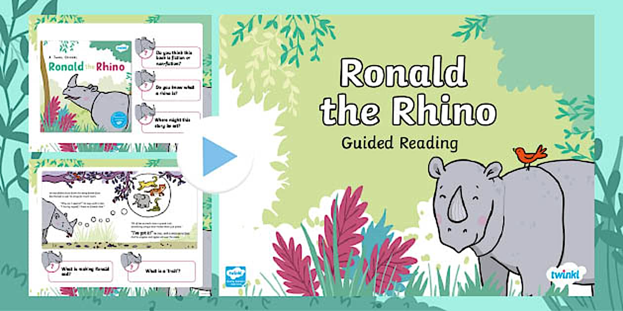 Ronald the Rhino: KS1 Guided Reading Questions PowerPoint