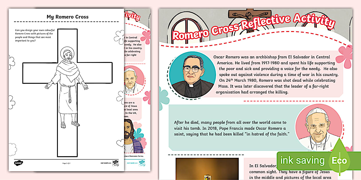 KS2 Romero Cross Activity (Teacher-Made) - Twinkl