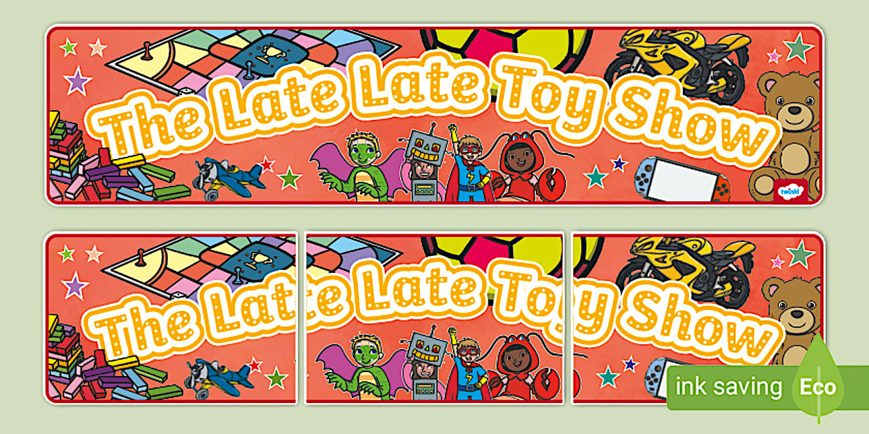 Late Late Toy Show Banner | Twinkl Ireland Resources