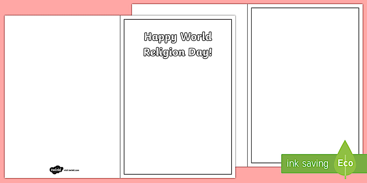Design a World Religion Card Activity (teacher made)