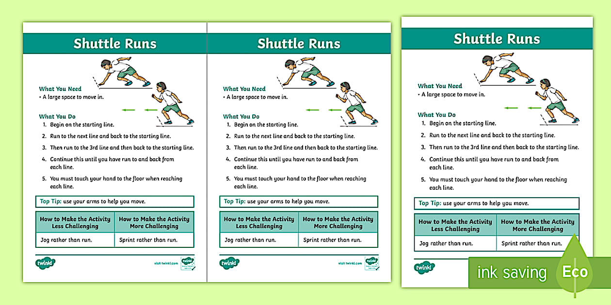 Black and White Shuttle Runs Circuit Card Pupil Knowledge Sheet