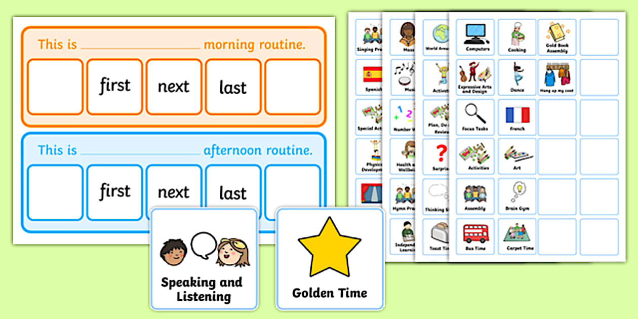 Editable Classroom When Routine Activity (teacher made)