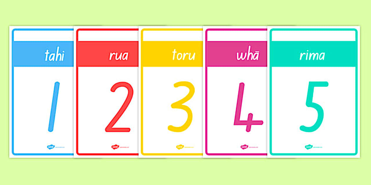Editable Learn One to Twenty in Māori: 1- 20 Counting Pack for Kids