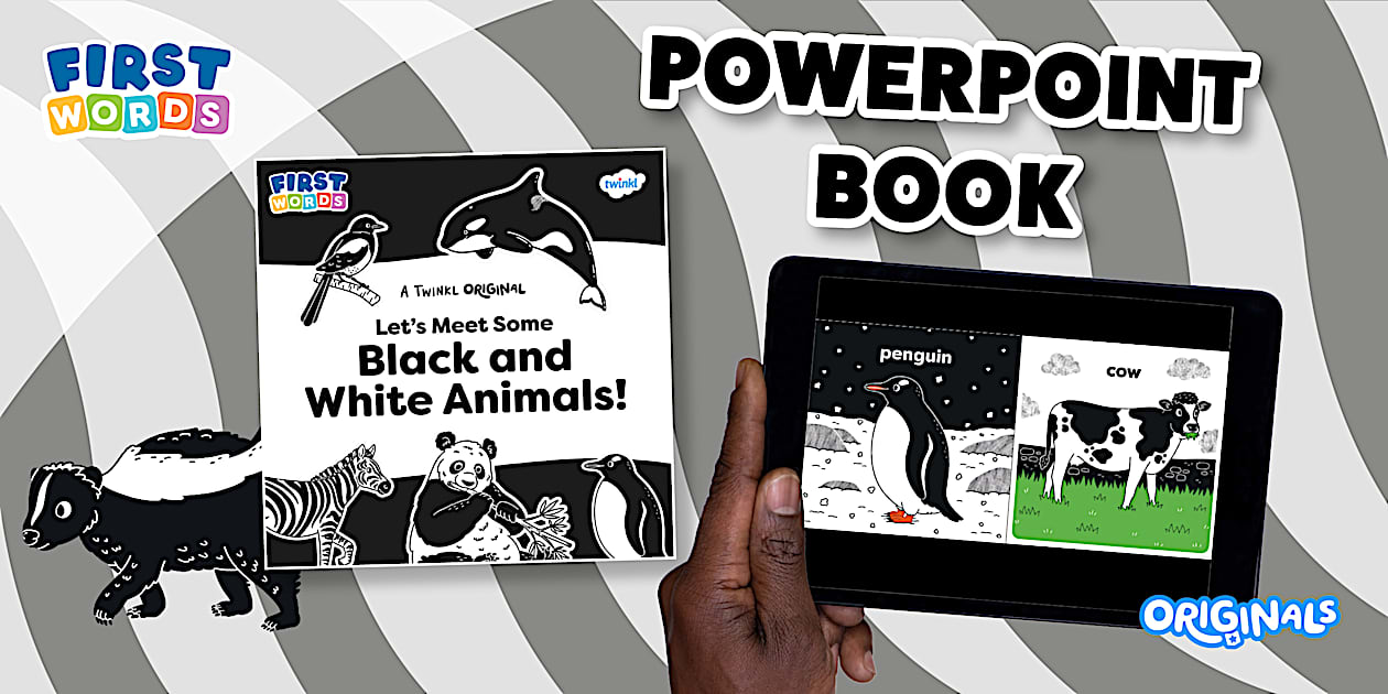 Let's Meet Some Black and White Animals! PowerPoint