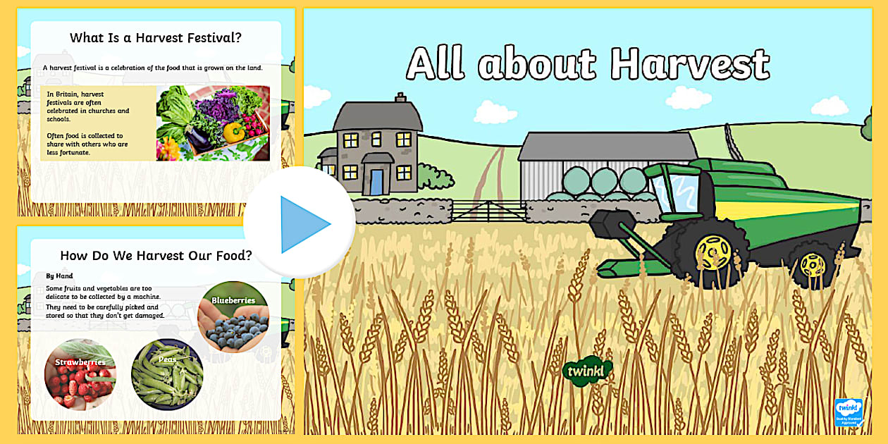 All About Harvest PowerPoint (teacher made) - Twinkl