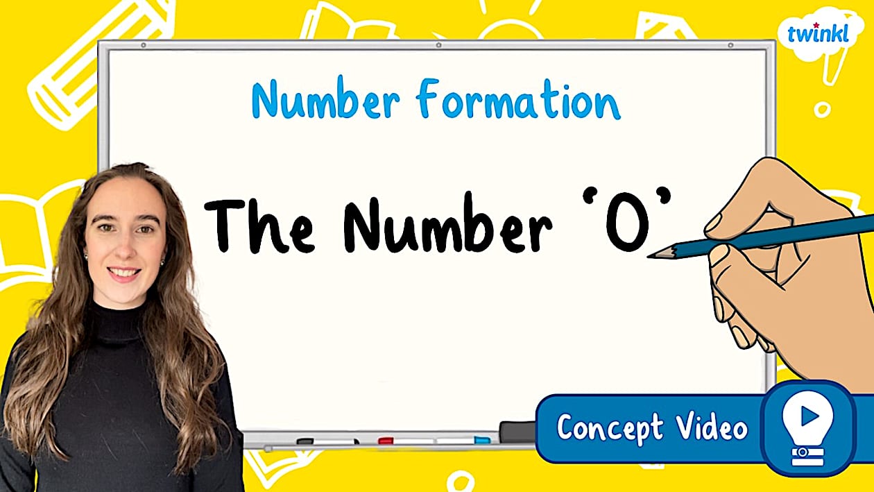 The Number '0' (Zero) | Number Formation Handwriting Concept Video