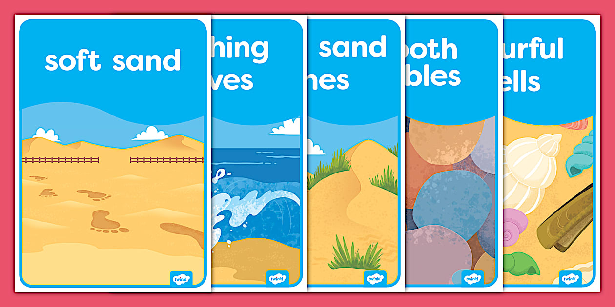 Originals First Words Posters: Seaside (teacher made)