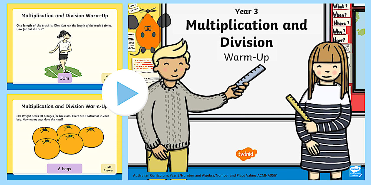 Year 3 Multiplication and Division Warm-Up PowerPoint