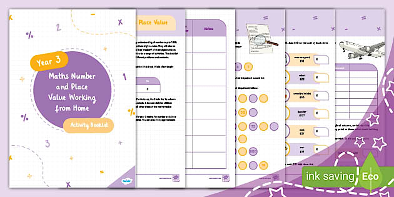 Home Number & Place Value Booklet | Parent Teaching Support