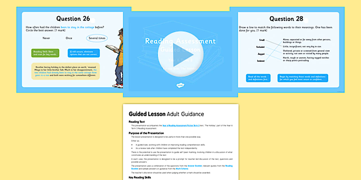 Year 6 Reading Assessment - Reading Plan (teacher made)