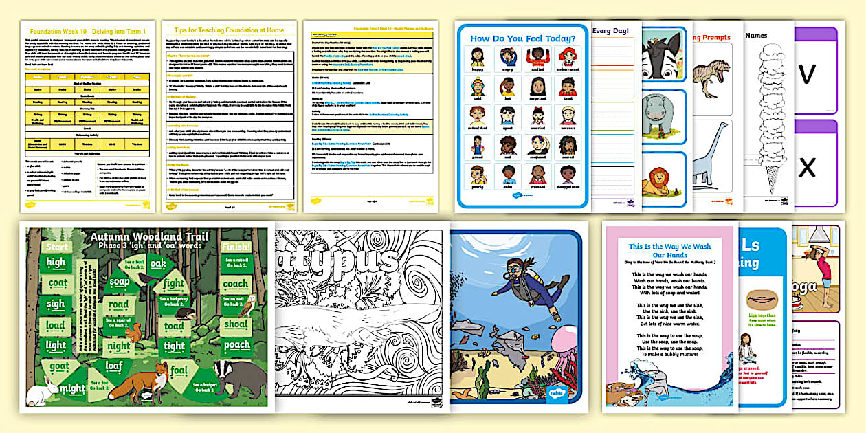 Foundation Term 1 Week 10 Remote Home Learning Pack