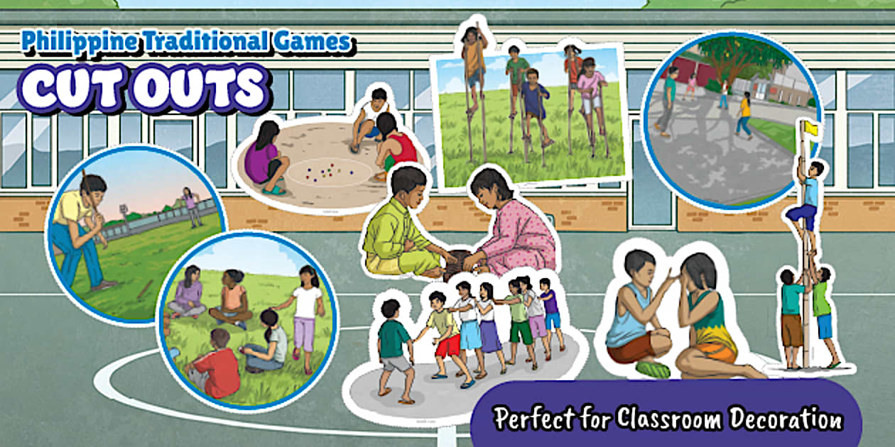 Philippine Traditional Games Cut-Outs | Twinkl PH