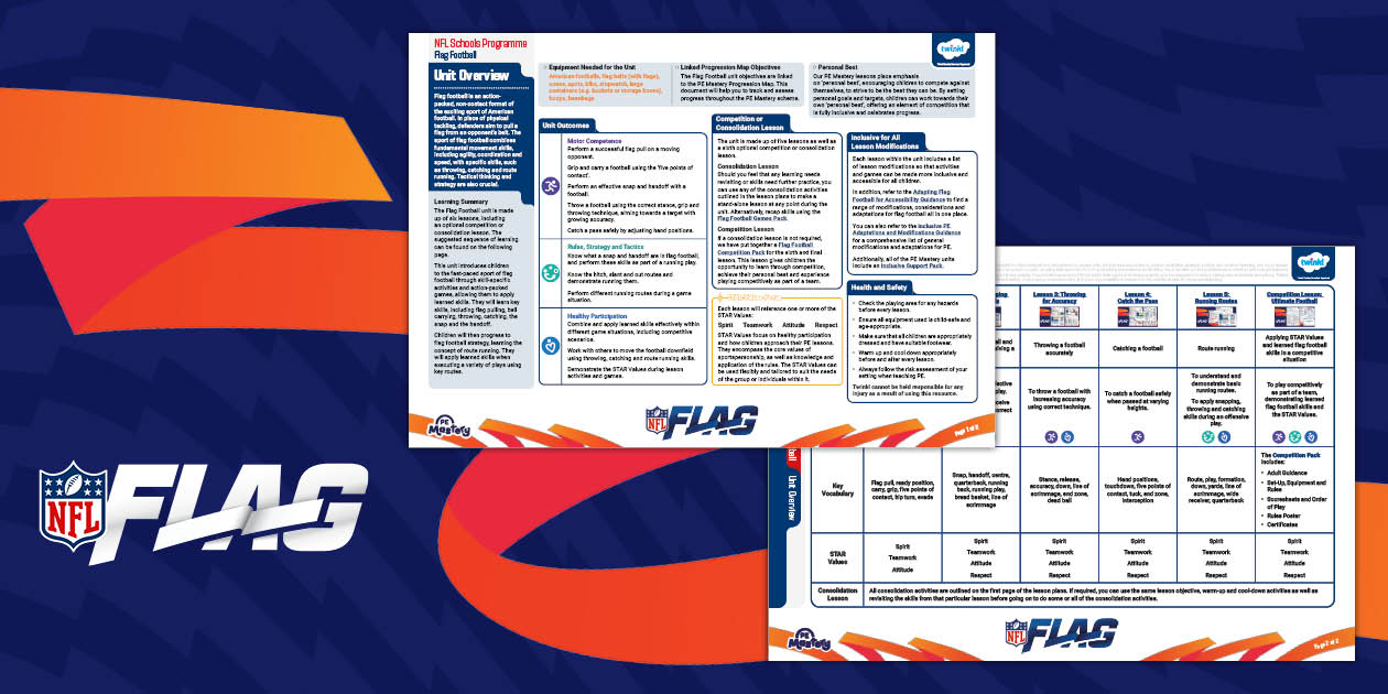PE Mastery: NFL Flag Football Unit Overview