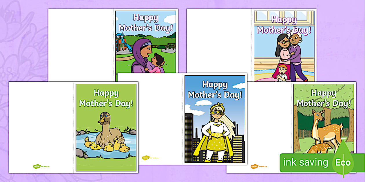 Mother's Day Card Designs | Primary Resource | Twinkl