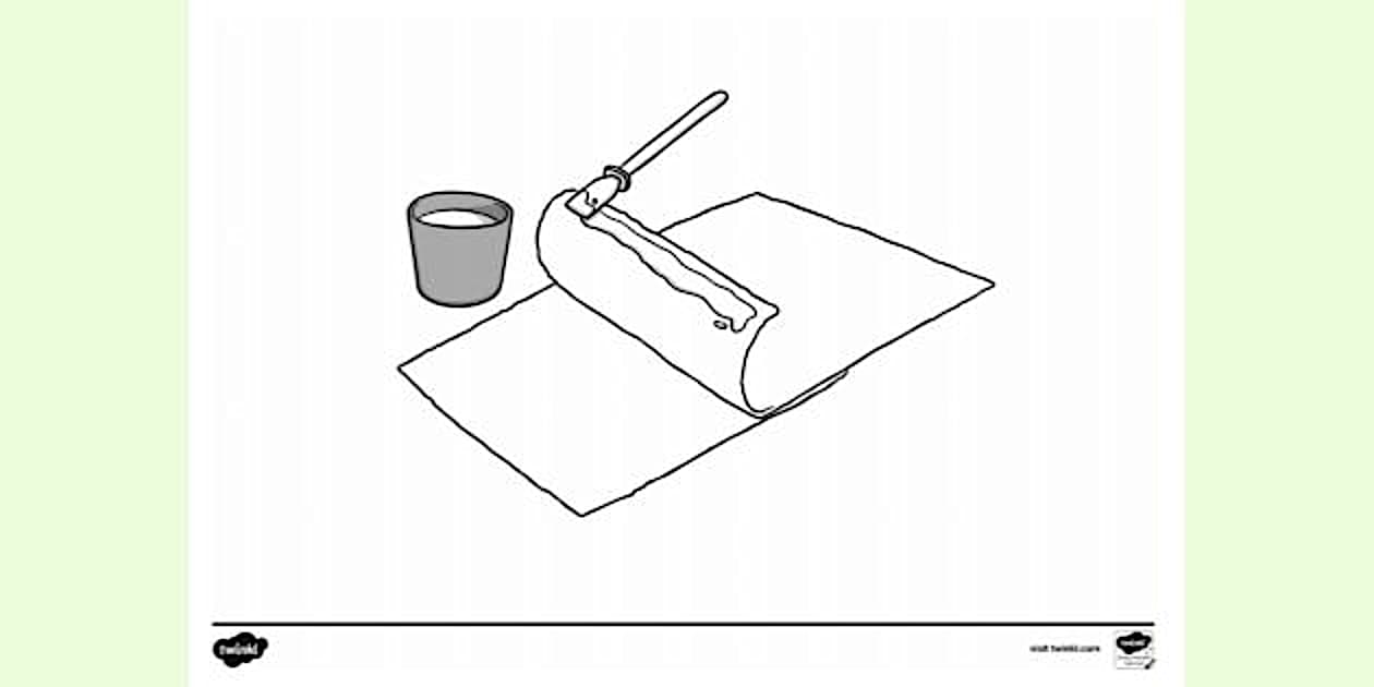 Gluing Colouring Sheet - Twinkl Resources (teacher made)
