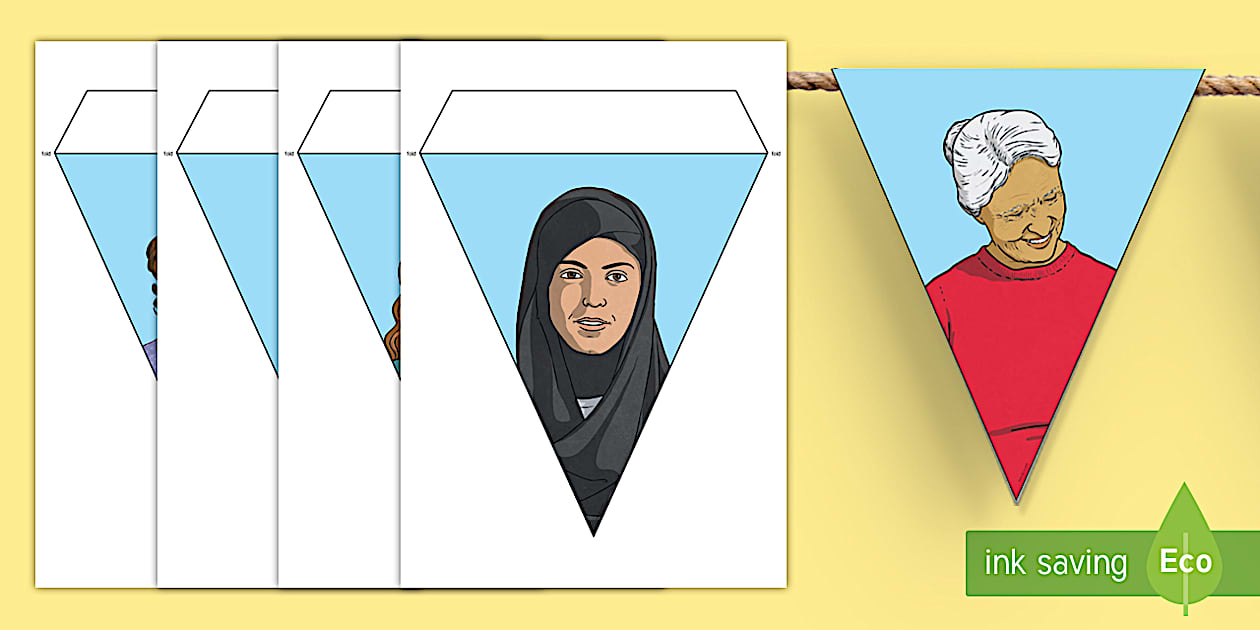 World Population Day Display Bunting (teacher made) - Twinkl