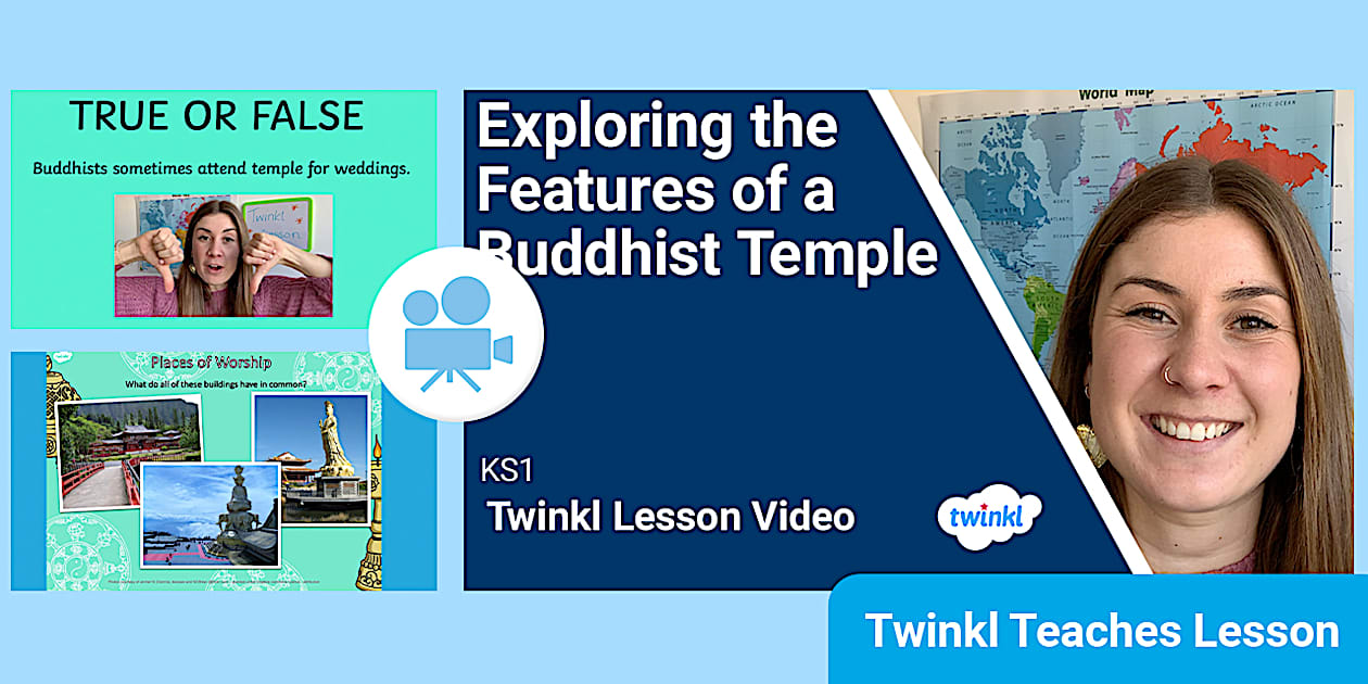 KS1 (Ages 5-7) RE : Buddhist Temples Video Lesson - Twinkl