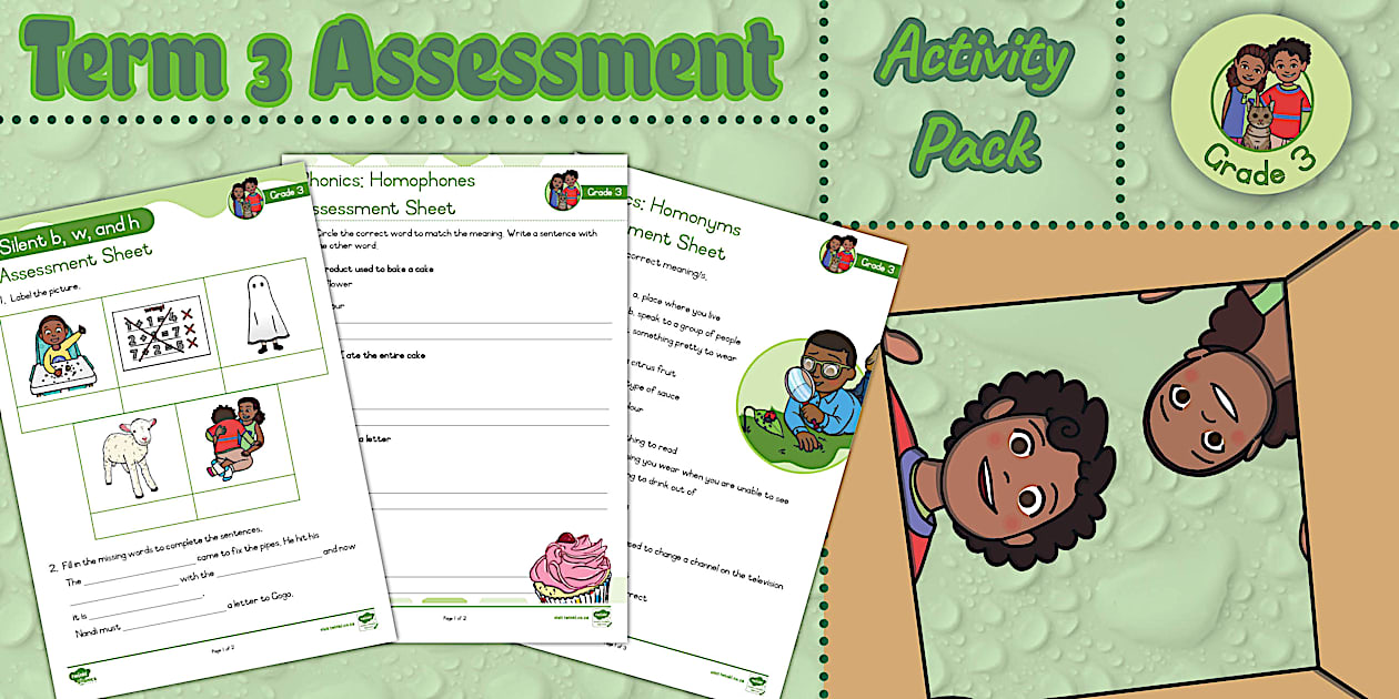Gr.3 Phonics - T3 - Termly Assessment – Activity Pack (CAPS)