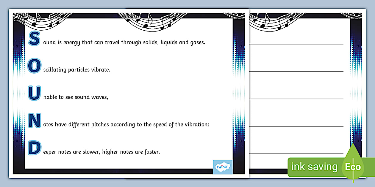 Sound Acrostic Poem Template and Example - Twinkl - KS2