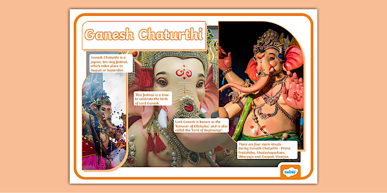 Ganesh Chaturthi Display Poster (teacher made) - Twinkl