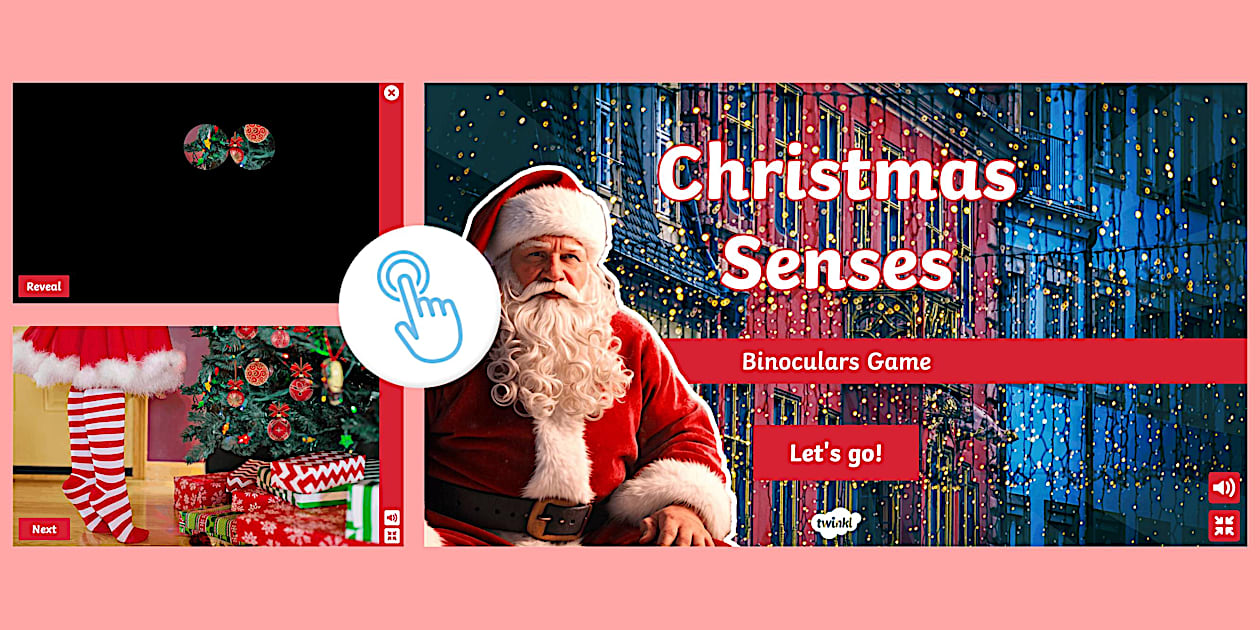 Christmas Senses Interactive Binoculars Game (Teacher-Made)