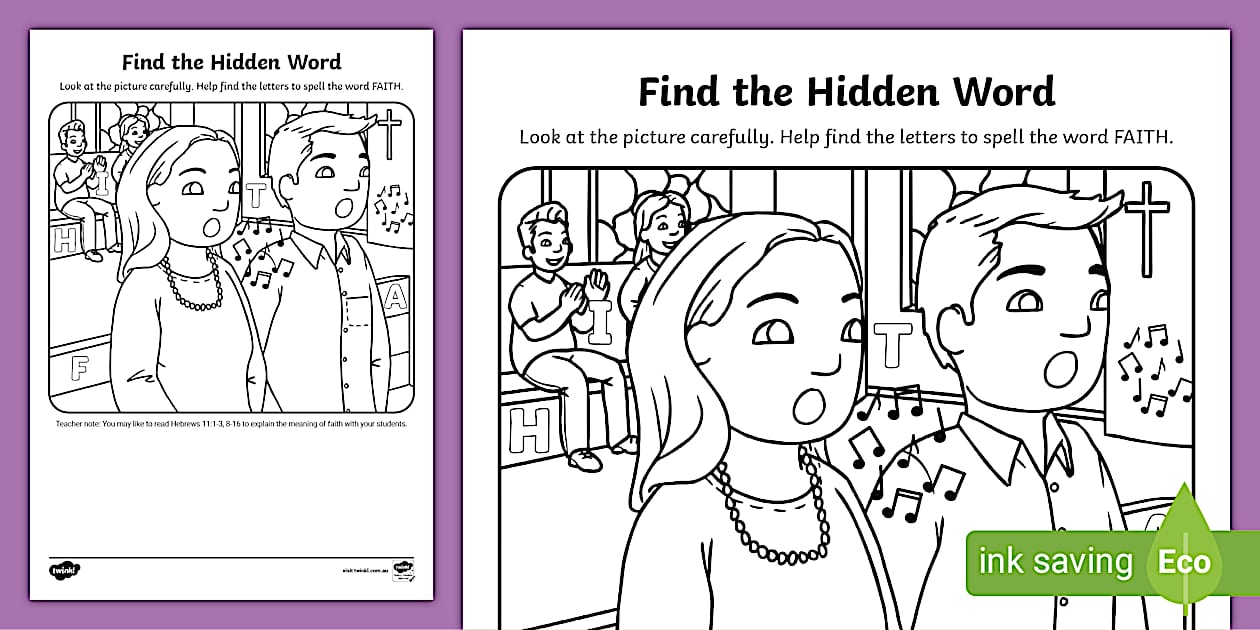 Find the Hidden Word Activity (teacher made) - Twinkl