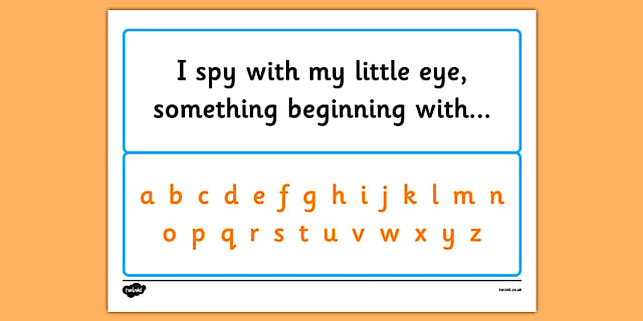 Cursive I Spy Alphabet (teacher made) - Twinkl