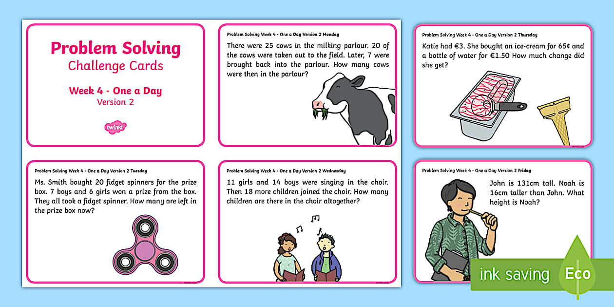 Week 4 - Version 2 - Problem Solving - One a day Challenge Cards