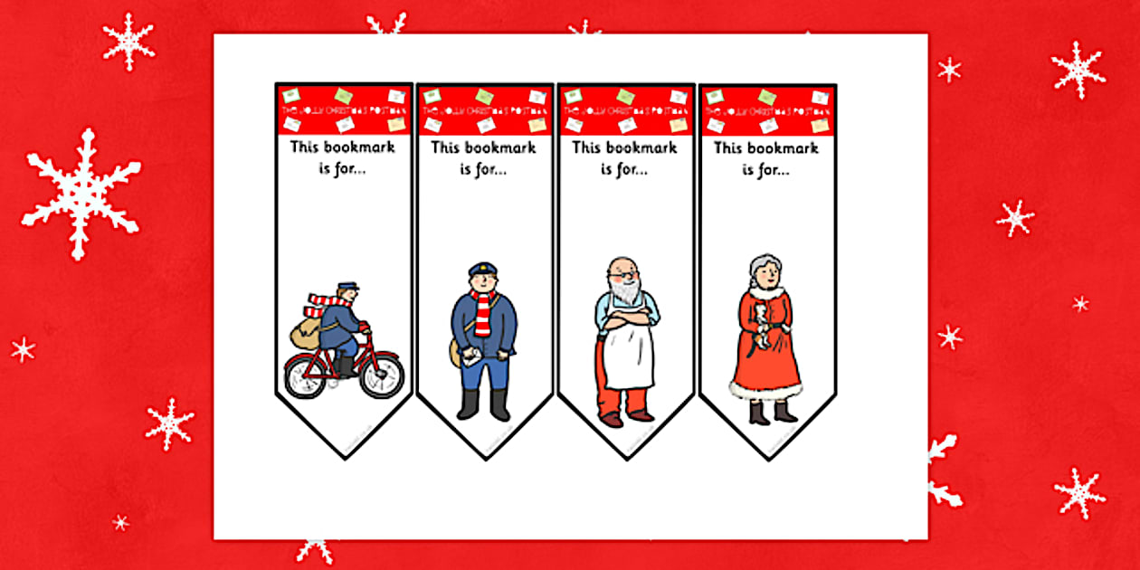 Black and White Editable Bookmarks to Support Teaching on The Jolly ...