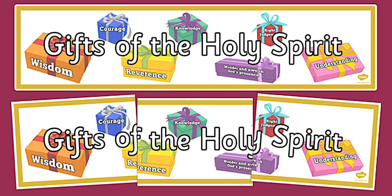 Gifts of the Holy Spirit Display Banner - Twinkl