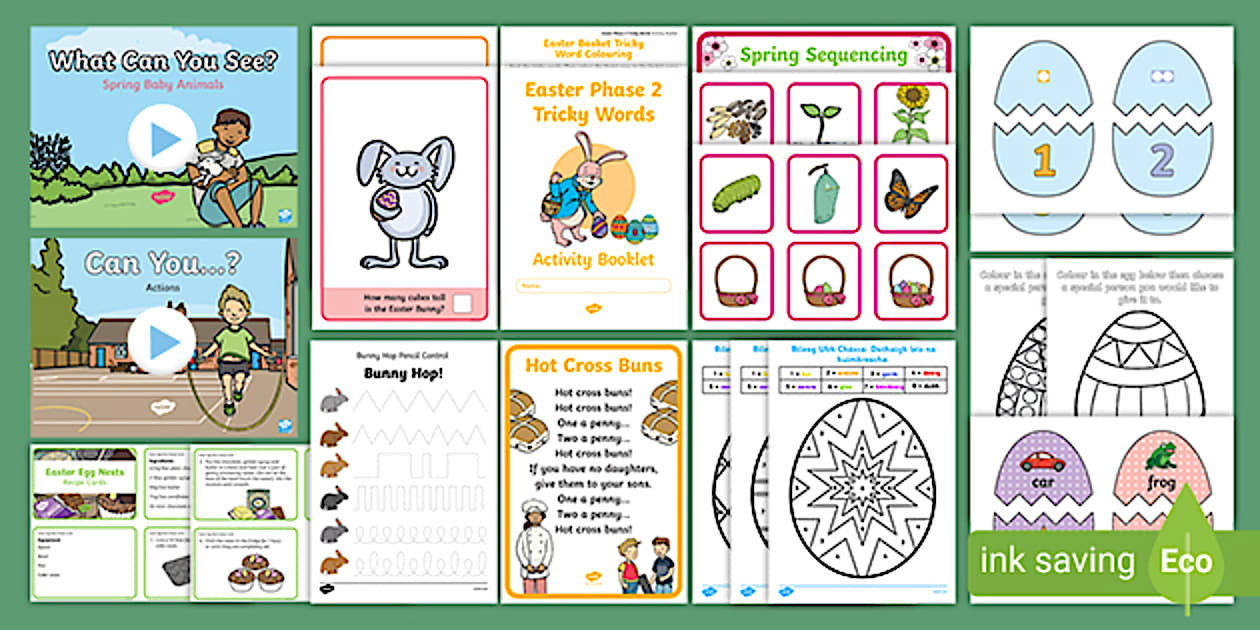 Easter Pack for Junior Infants | Easy to Print | Twinkl